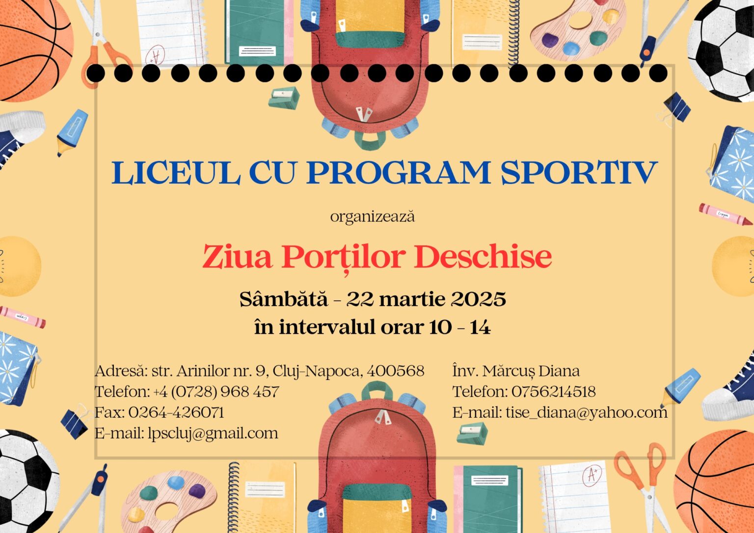 Liceul cu program sportiv Cluj Napoca